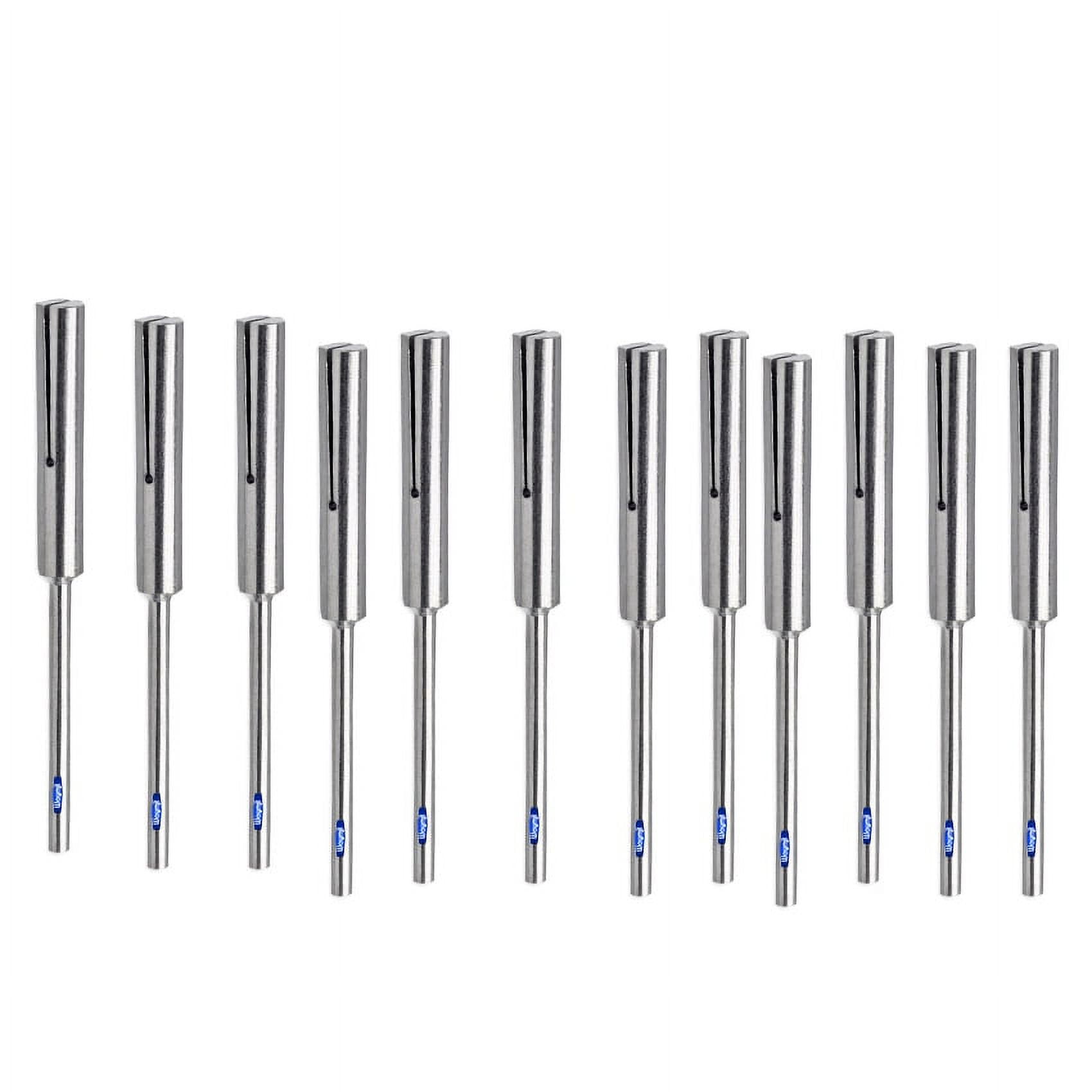 12 Mini Split Reinforced Mandrels Straight 3/32” Shank Jewelry ...