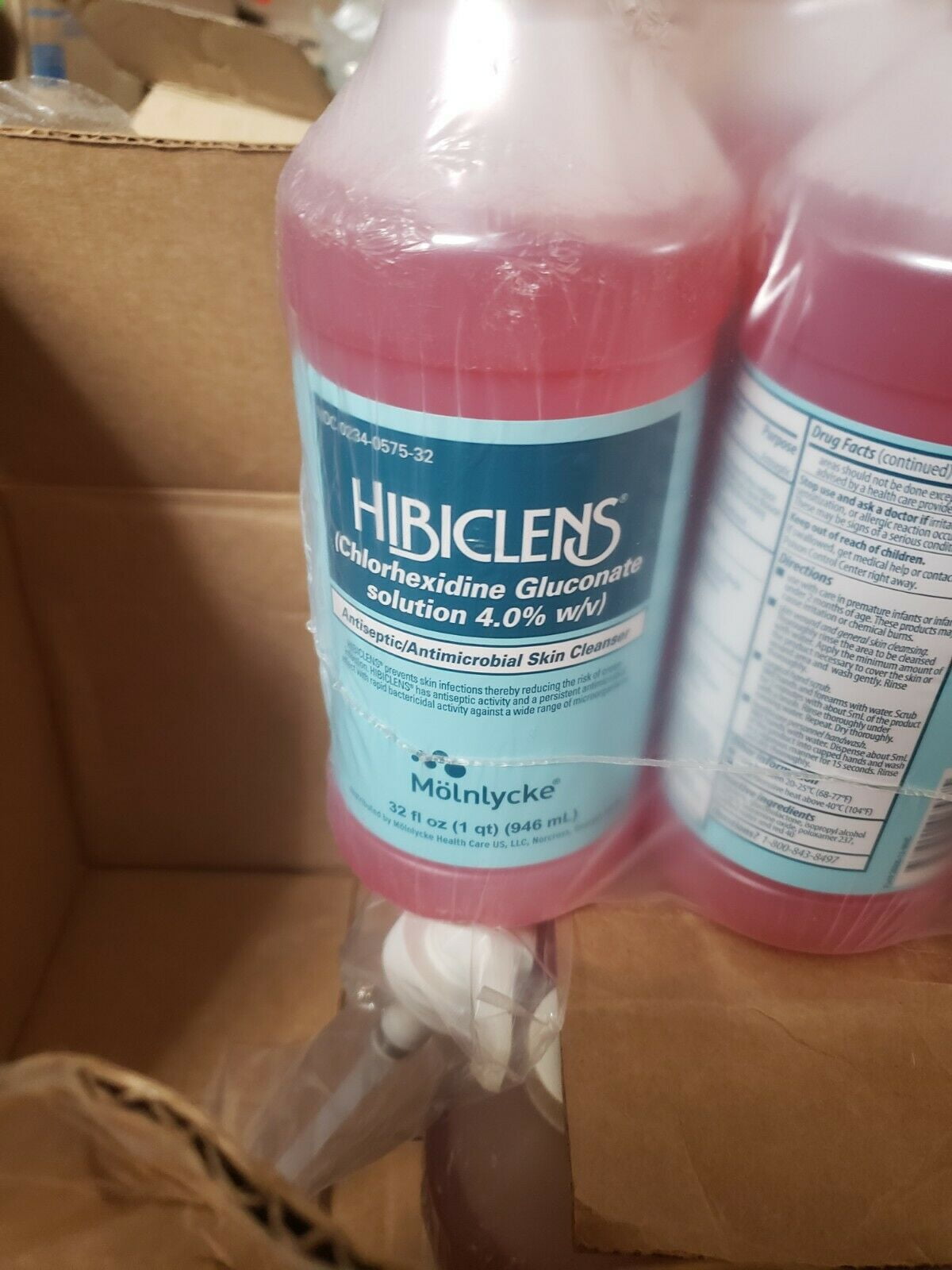 (12) Molnlycke Hibiclens Antiseptic Antimicrobial Skin Cleanser, 32oz ...