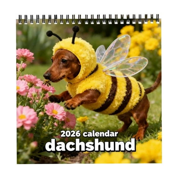 12-Month 2026 Dachshund Calendar, Featuring Adorable Monthly Photos ...