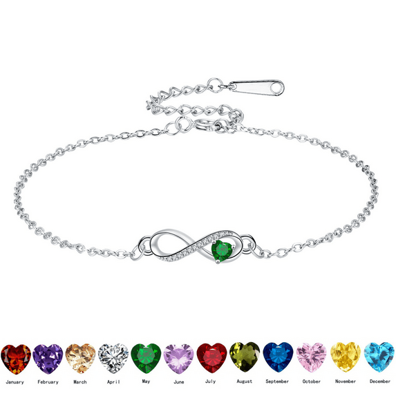12-Month Birthstone Bracelet – Valentine's Day, Birthday & Mother’s Day ...