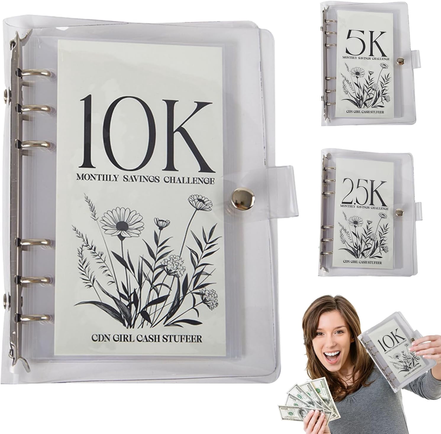 12-Month Envelopes Money Saving Challenge Binder, 12 Month Savings ...
