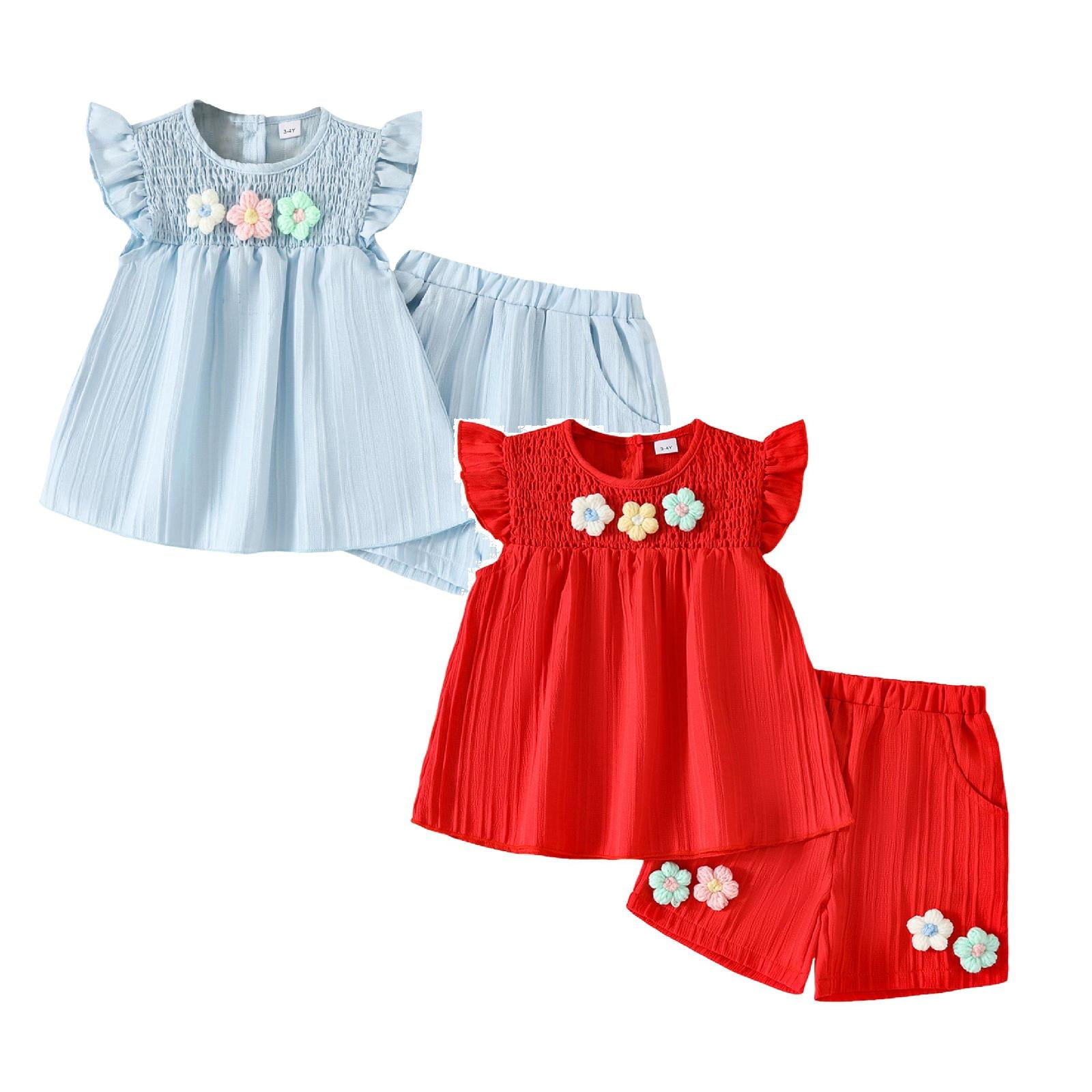 12 Month Girl Clothes Summer Toddler Baby Girl Farm Outfit Tractor ...