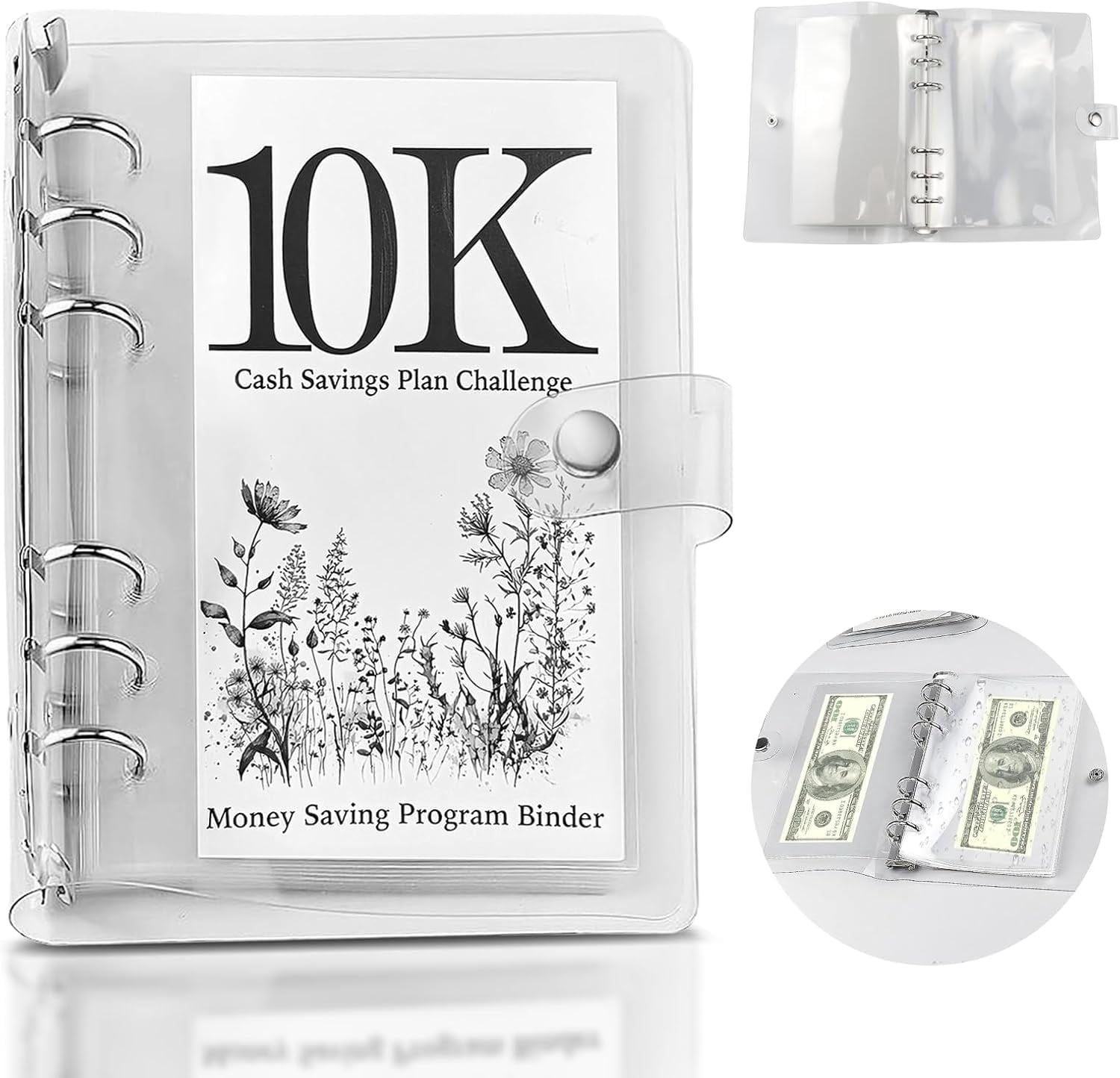 12 Month Money Saving Challenge Book, 10K Money Saving Binder, Envelope ...