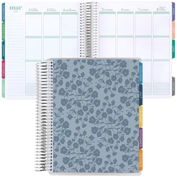 12-Month Spiral Life Planner (Jul 2025 - Jun 2026), 7”x9” Weekly and ...