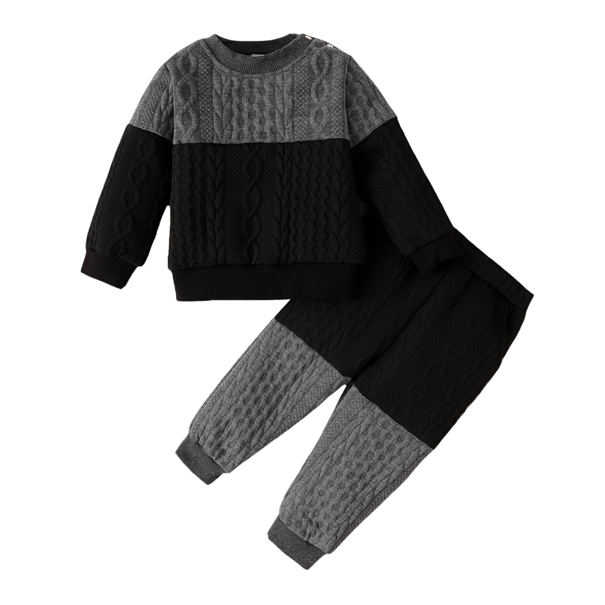 12 Months Baby Boys Outfits 18 Months Boys 2PCS Fall Winter Outfits Set ...
