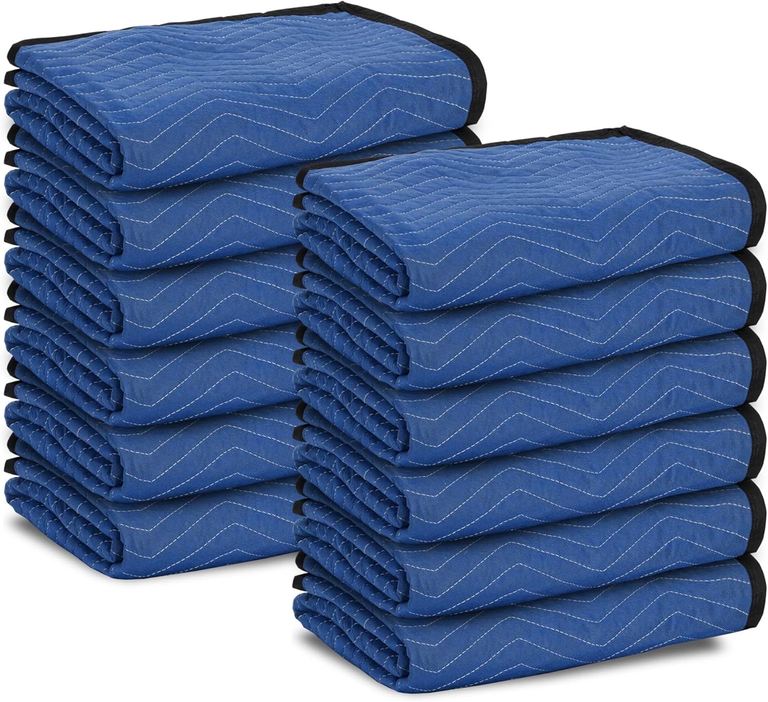 12 Moving Packing Blankets 80 x 72 Inches (35 lb/dz) Heavy Duty Moving ...