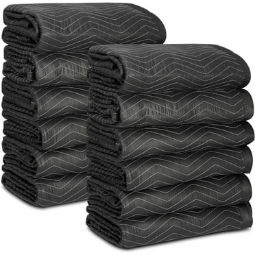 BENTISM Moving Blankets Packing Blankets 80" x 72" Furniture Pads 12 ...