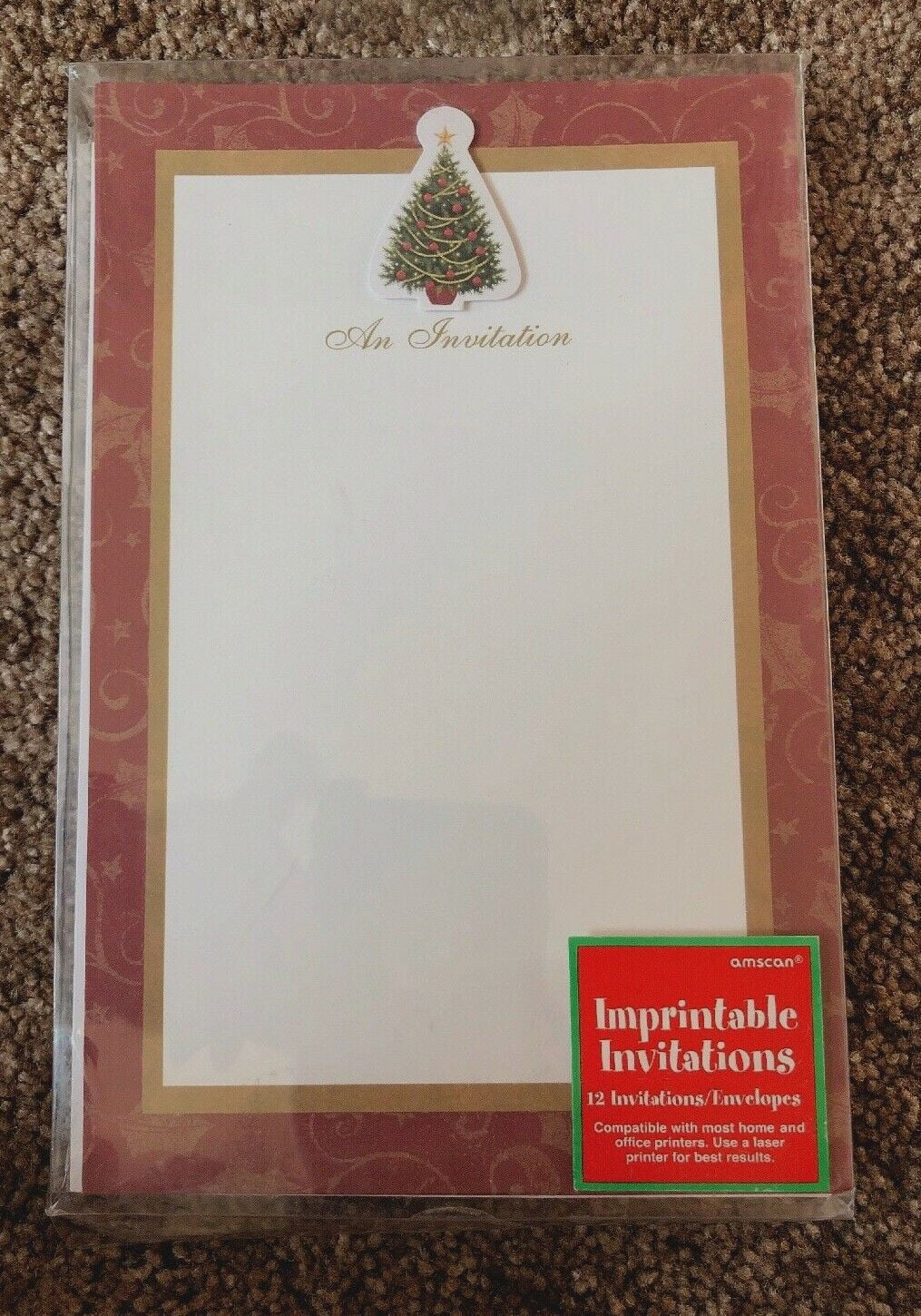 12 NEW CHRISTMAS Imprintable Invitations NEW - Walmart.com