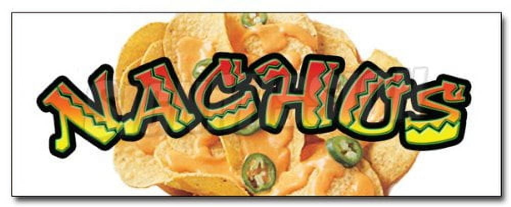 12" Nachos 2 Decal Sticker Cheese Chips cart Stand - Walmart.com