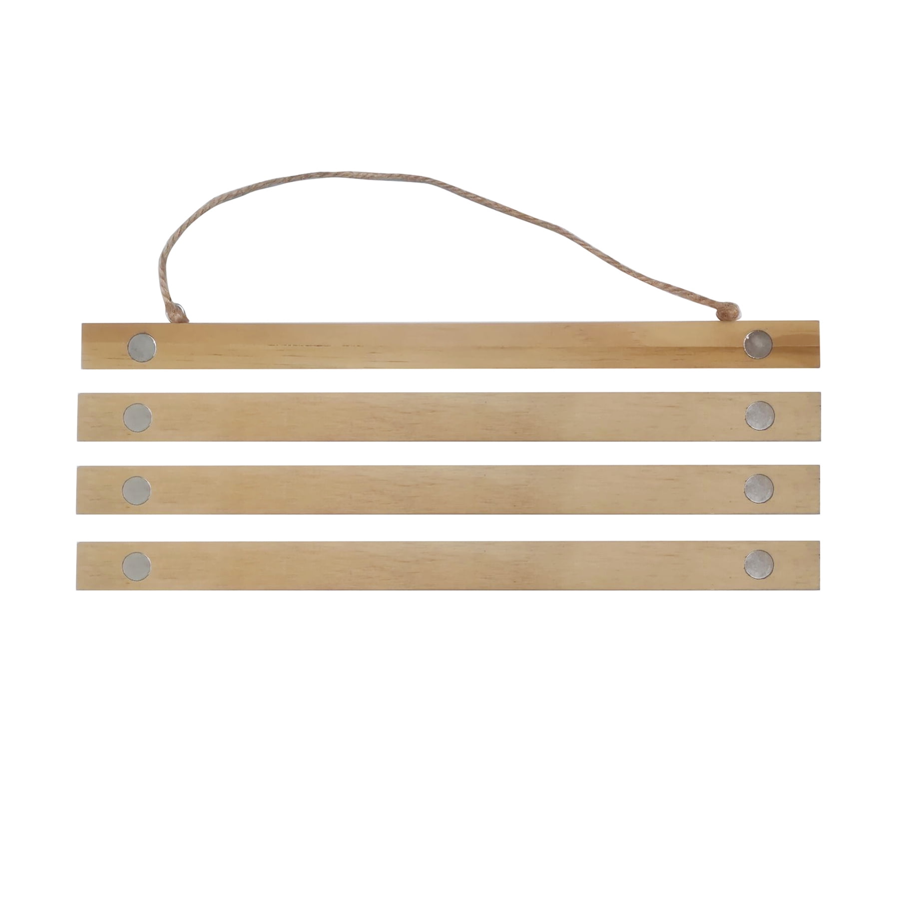 12" Natural Wooden Magnetic Poster Hanger by Studio Décor – Real Pine ...