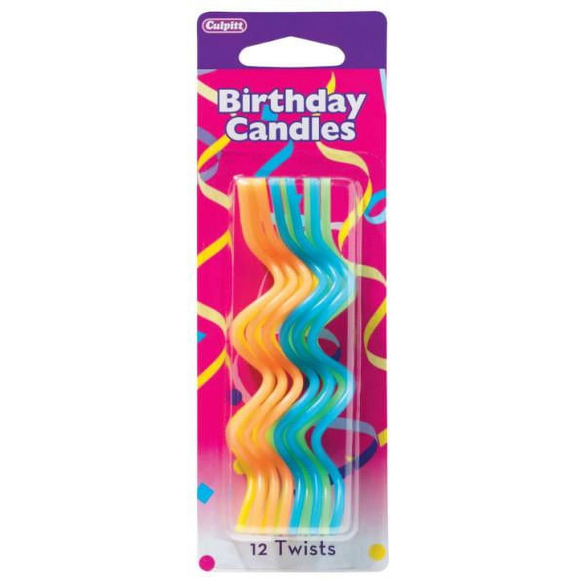 12 Neon Twist Candles - Walmart.com