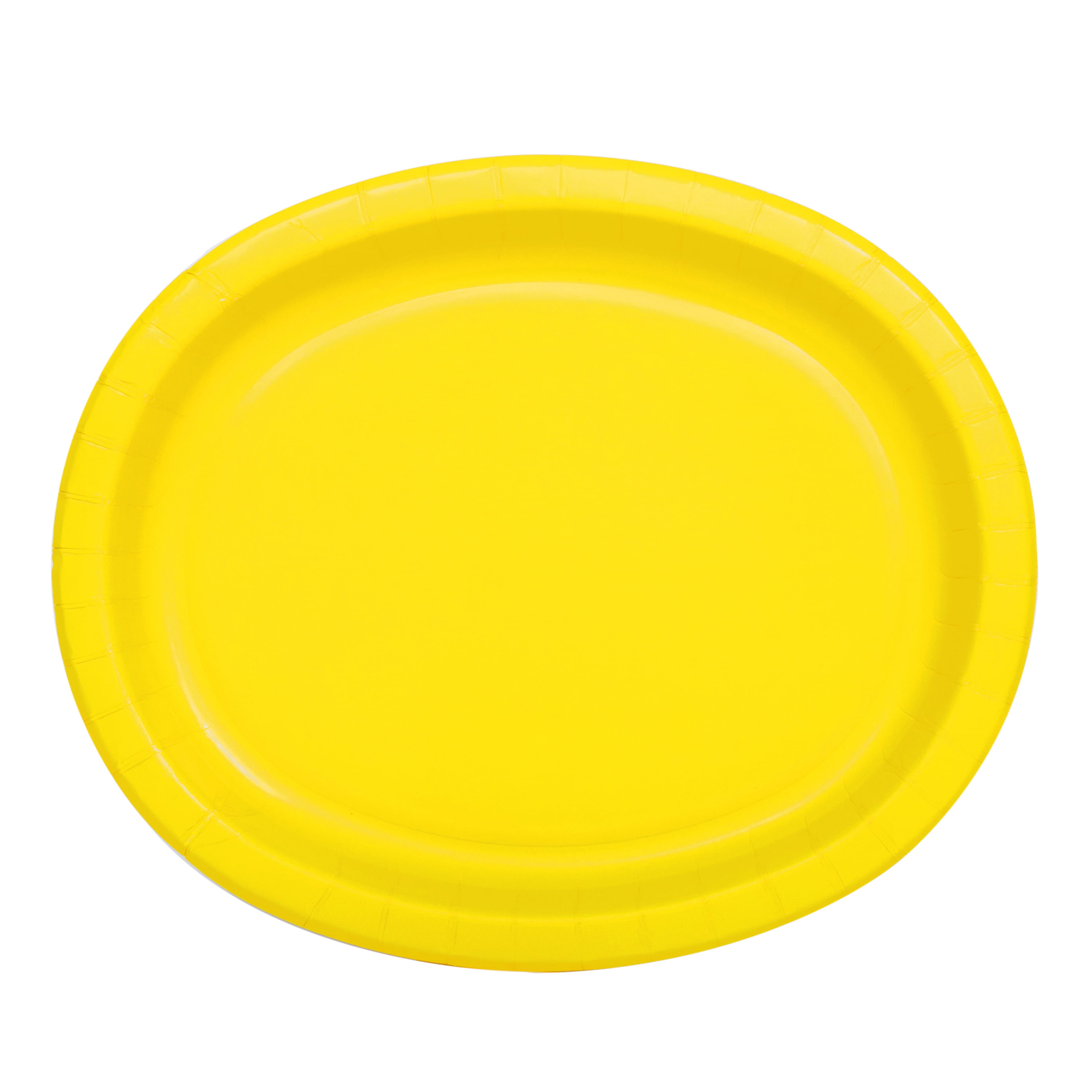 12" Neon Yellow Oval Paper Platters, 10ct - Walmart.com