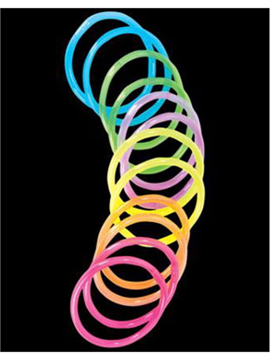 12 New Glow In The Dark Light-Up Neon Party Bracelets - Walmart.com