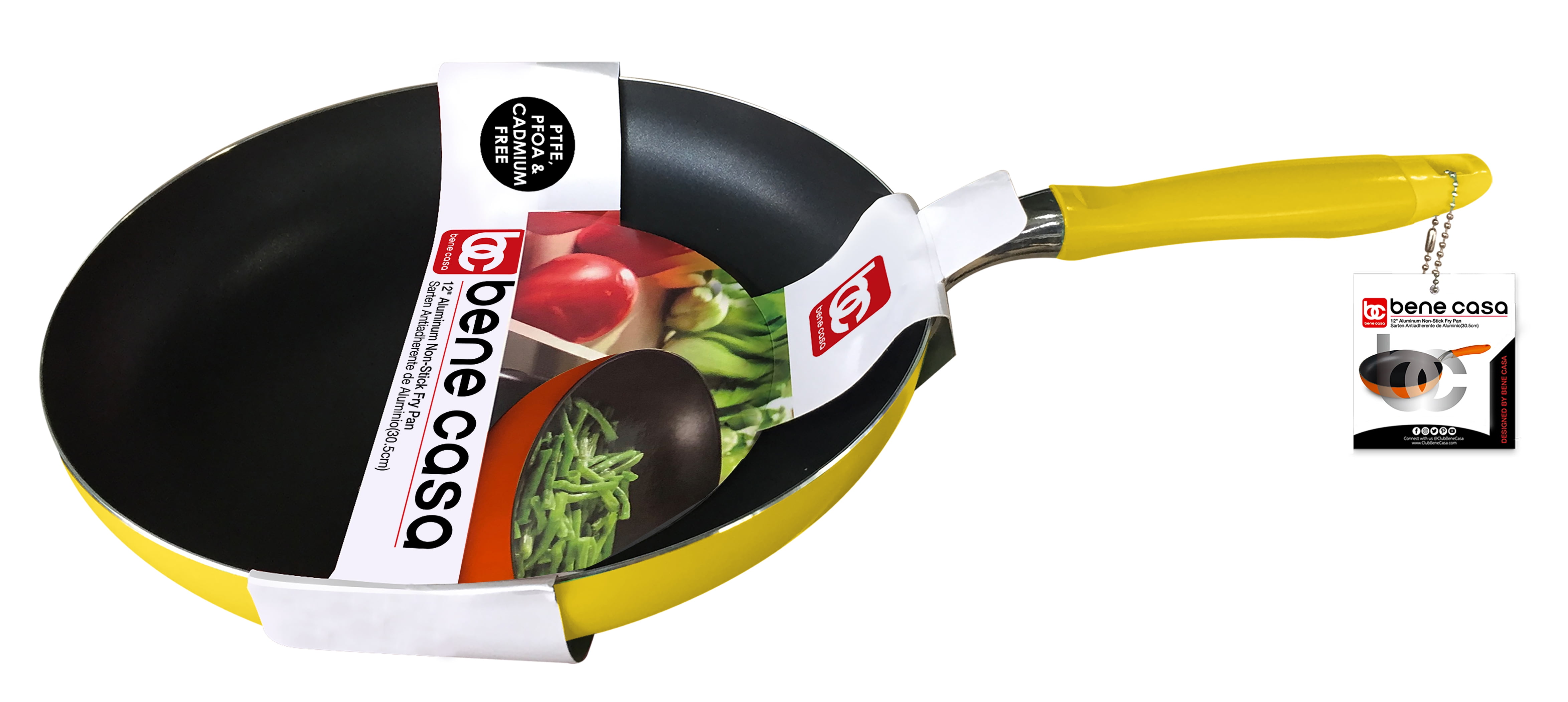 12" Non-stick Fry Pan (Yellow, Orange, Green) - Walmart.com