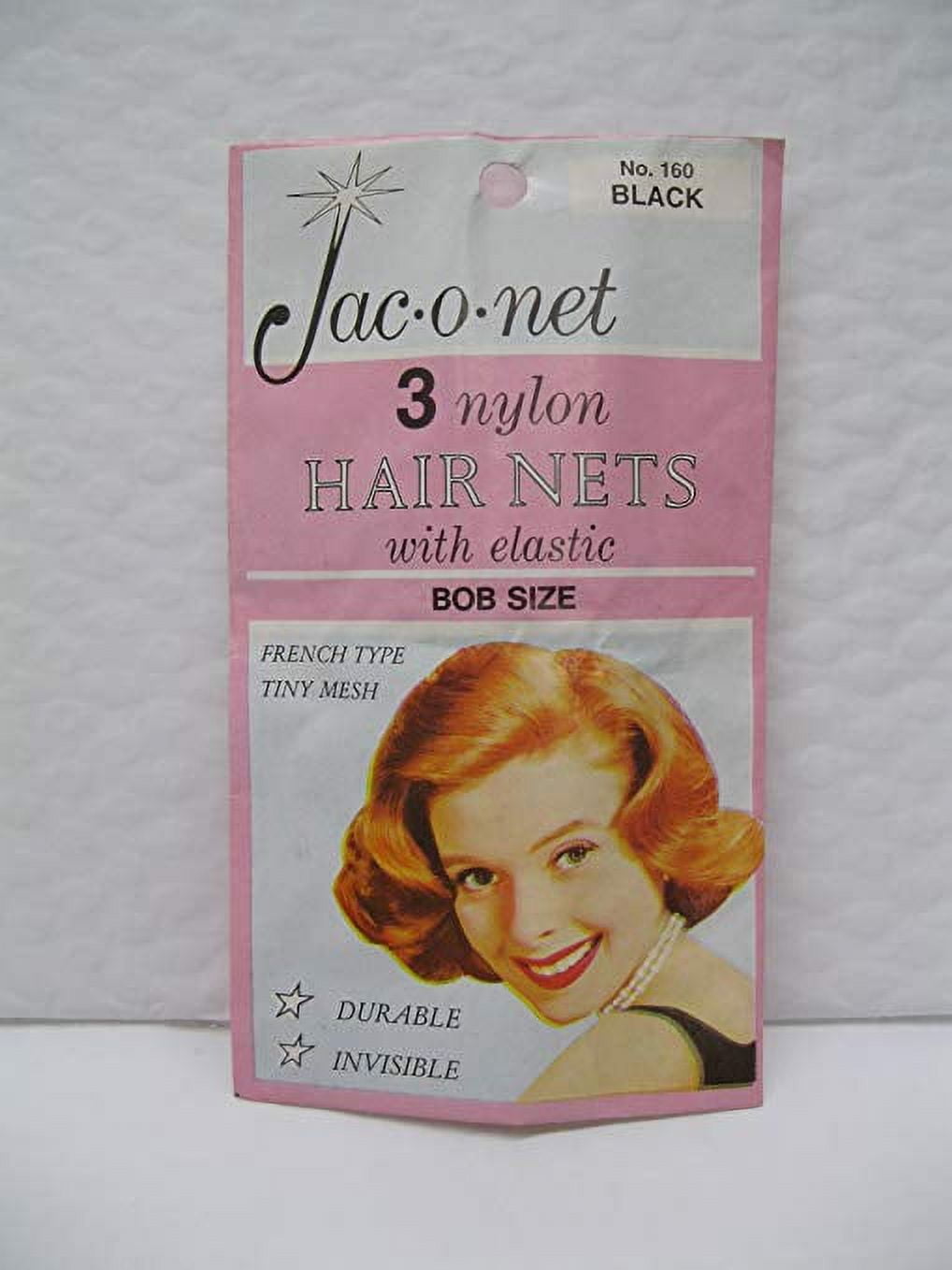 12 Nylon Regular Hair Nets Black #161 Jac-O-Net - Walmart.com