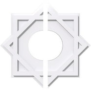 16"OD x 3 1/2"ID x 1 3/8"P Traditional Thermoformed PVC Ceiling ...