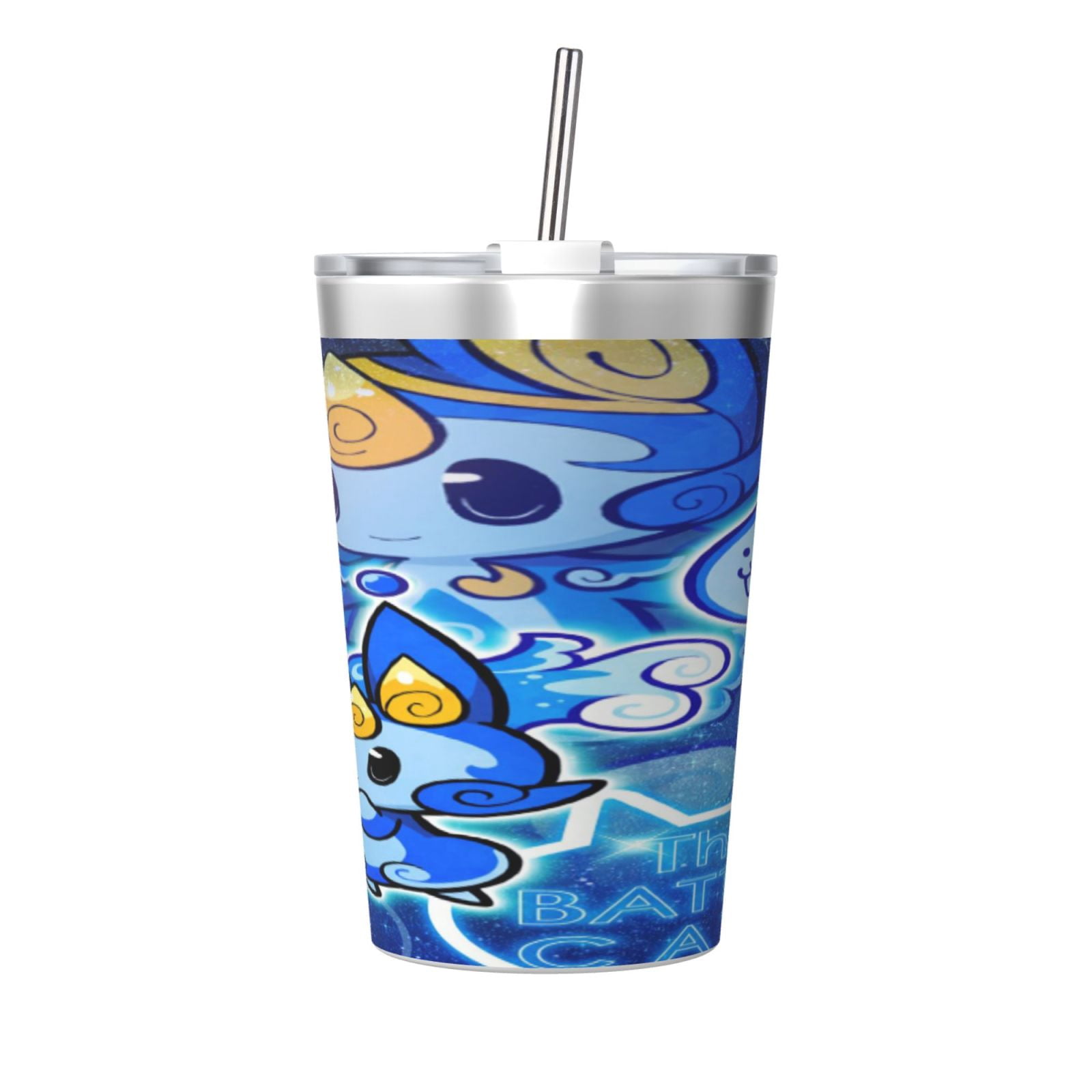 12 OZ Bat-tle Cats Insulated Stainless Steel Tumbler Coffee Mug Water ...