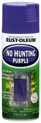 12 OZ No Hunting Purple Spray For Use On Trees Posts & Property Lines ...