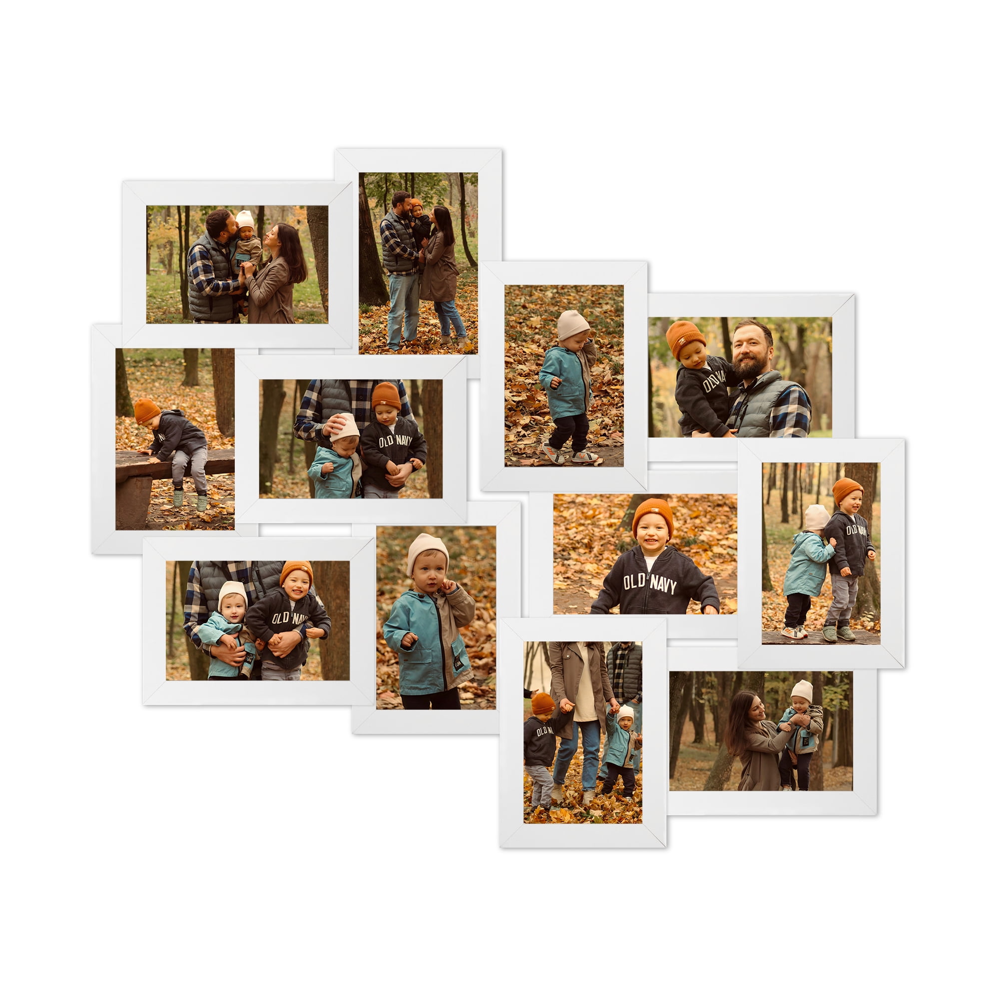 Dl Furniture 12 Openings Family Picture Collage Frame, 6x4 Photo Frame ...