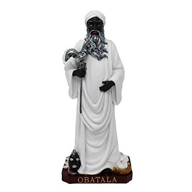 12" Orisha Obatala Statue Sculpture Yoruba Santeria African GodQ ...