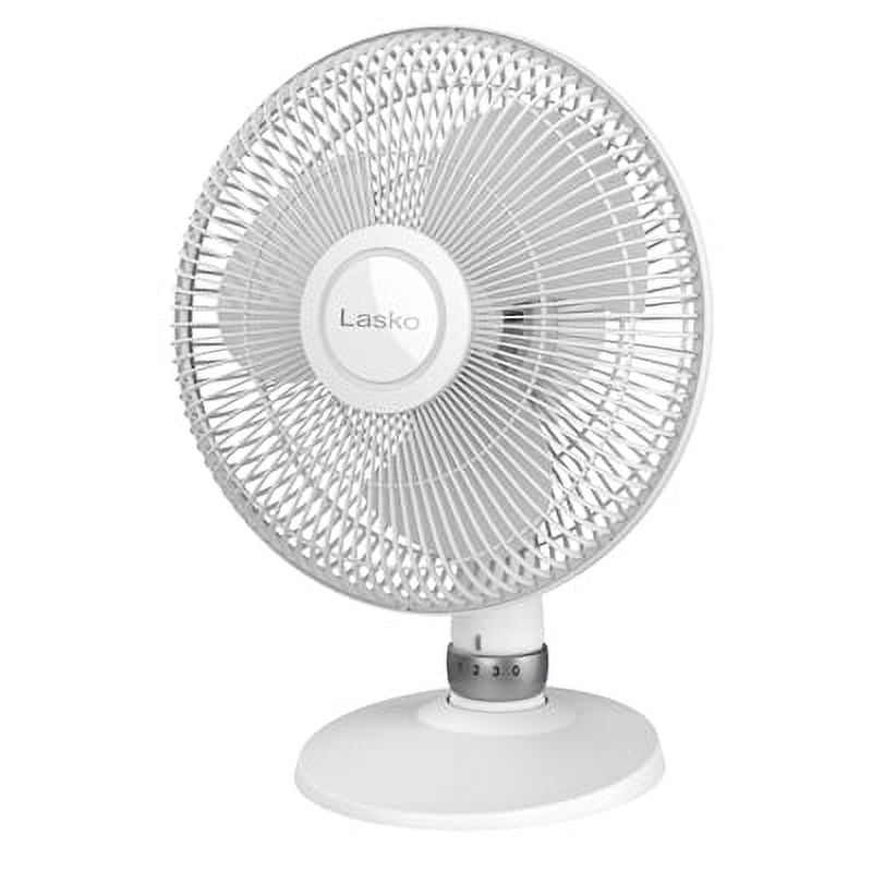 12" Oscillating Table Fan Wht | Bundle of 5 - Walmart.com