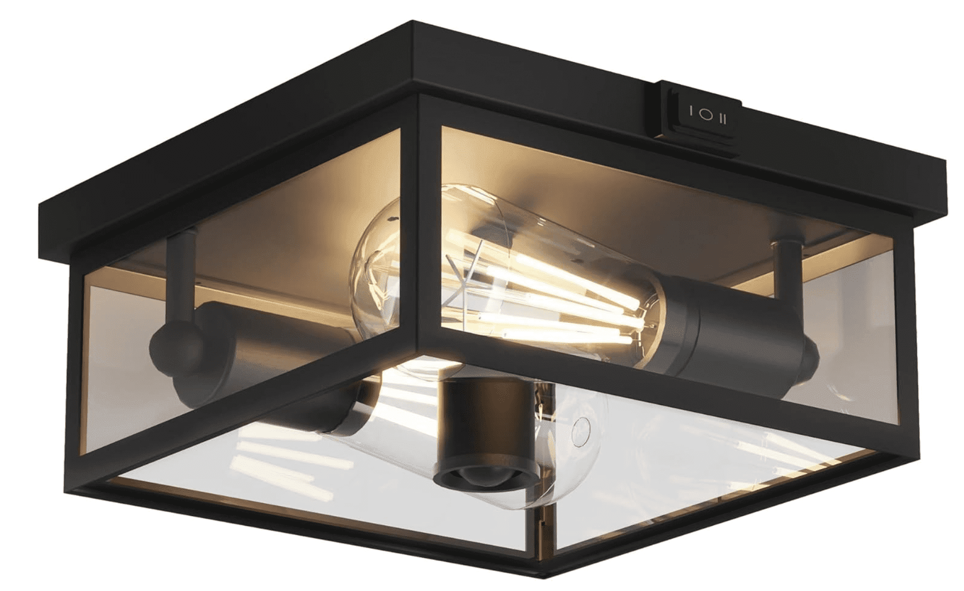 Outdoor Ceiling Light with Motion Sensor, Flush Mount Porch Light ...