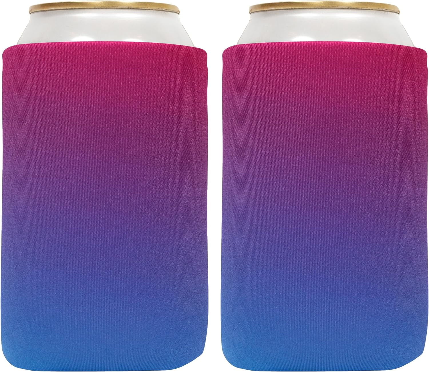 12 oz Can Cooler Sleeves (2 Unit) Standard Size Can, Neoprene Blank ...