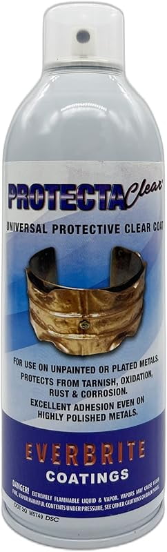 12 Oz. Clear Aerosol Can, Protective Coating for Metal (Net Weight ...
