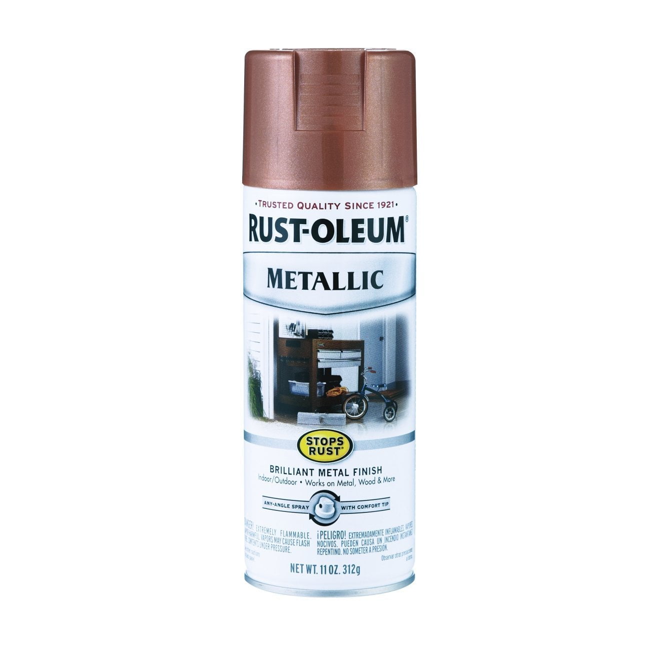 12 Oz Copper Metallic Stops Rust Spray Paint [Set of 6] - Walmart.com