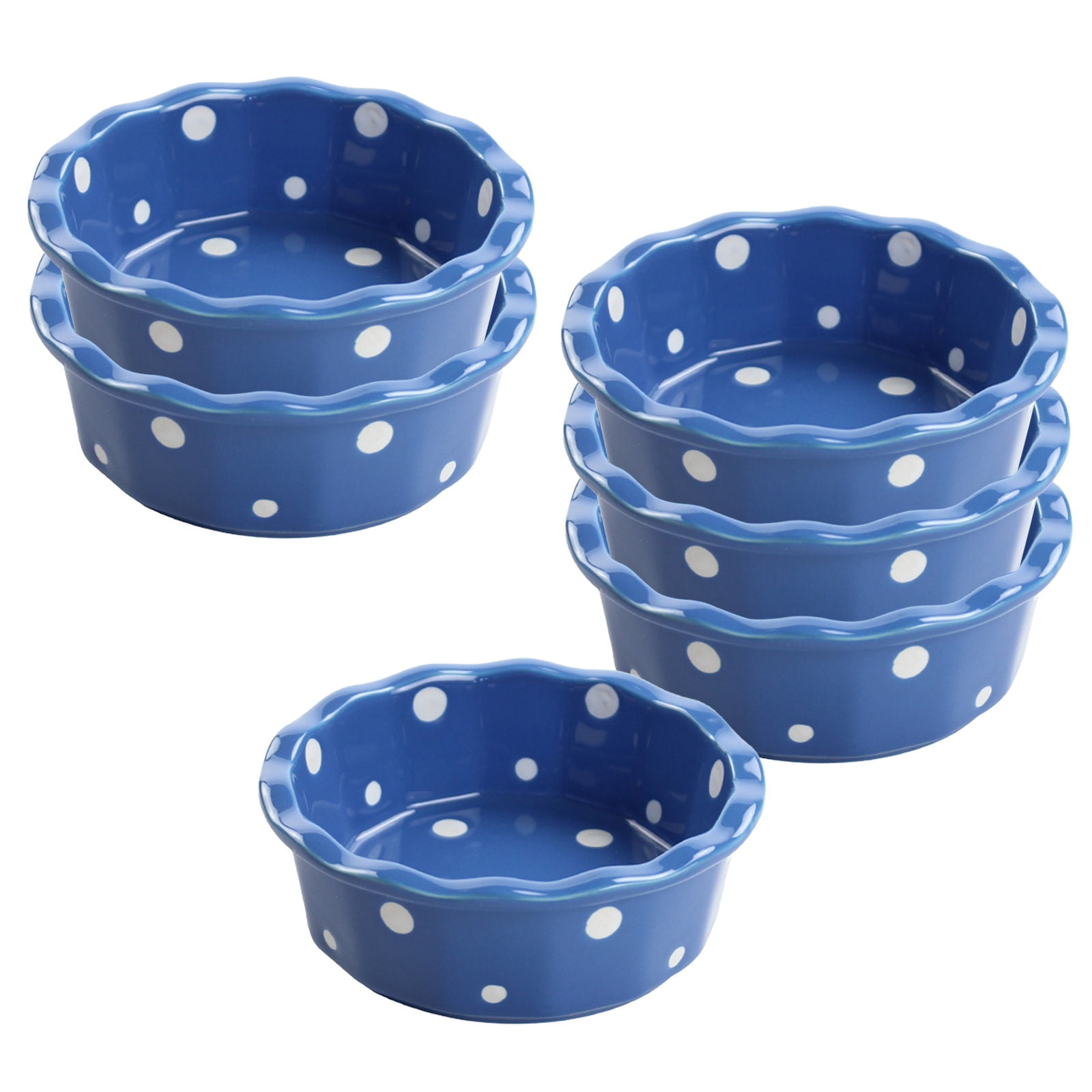 12 Oz Ramekins, Creme Brulee Ramekins Oven Safe, Porcelain Souffle Dish ...