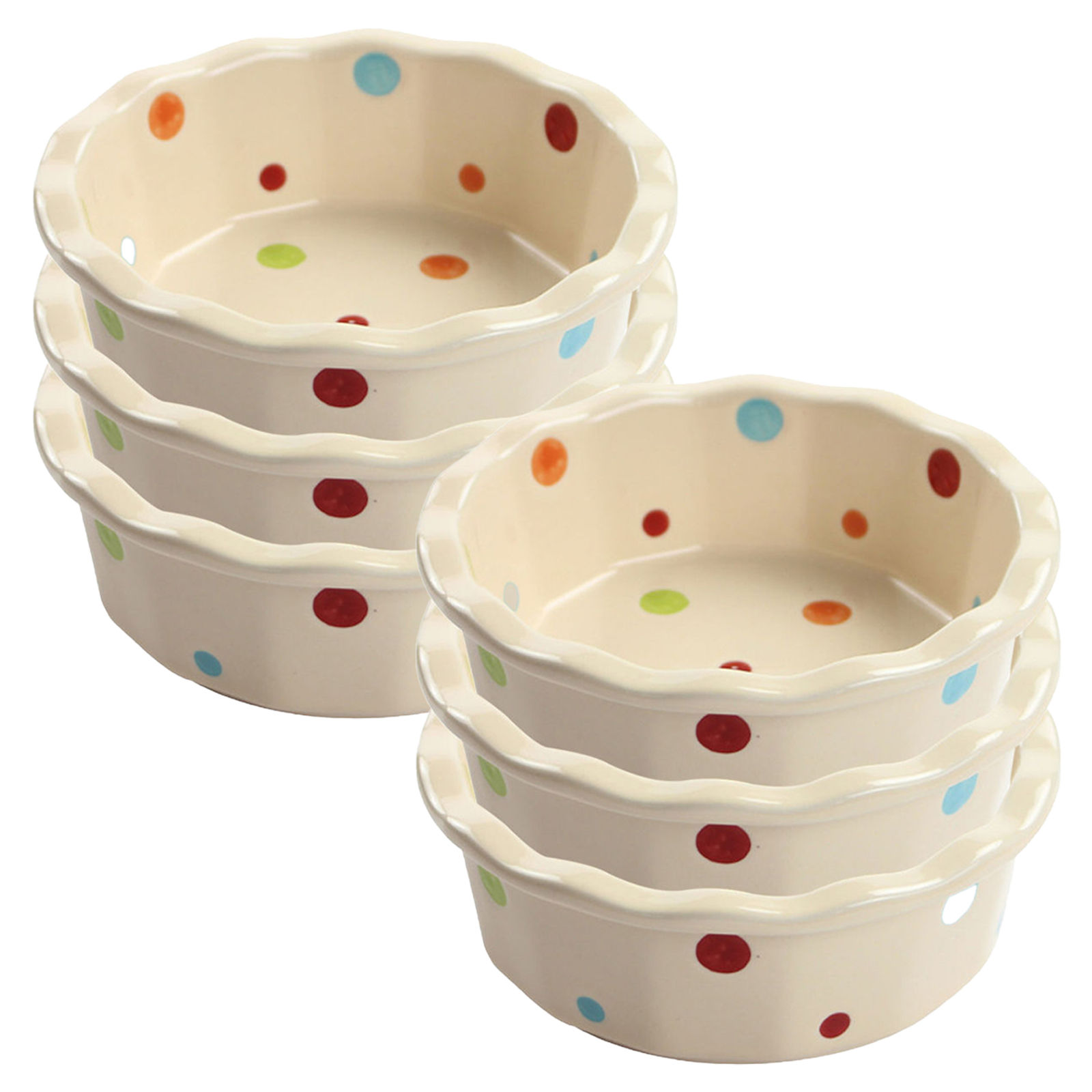 12 Oz Ramekins, Creme Brulee Ramekins Oven Safe, Porcelain Souffle Dish ...