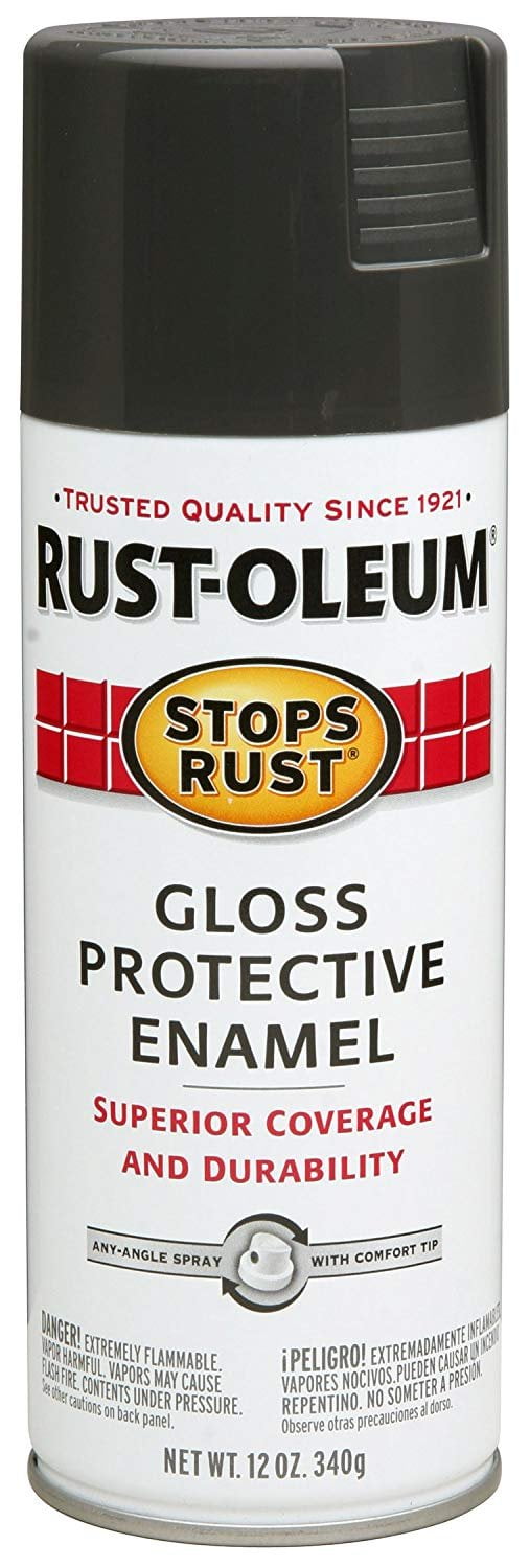 Rust-Oleum Gloss Protective Enamel Spray Paint - Smoke Gray, 12 Oz ...