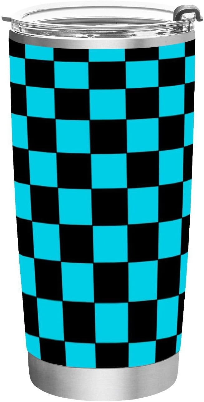 12 Oz Stainless Steel Vacuum Insulated Tumbler Black Turquoise ...