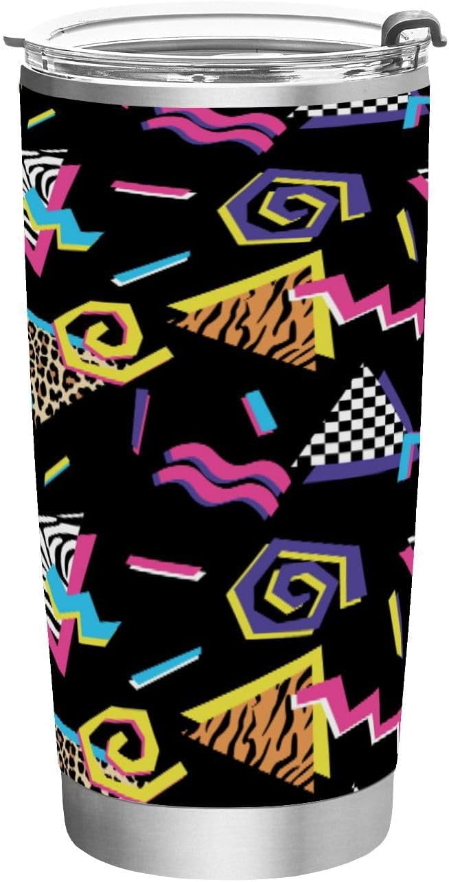 12 Oz Stainless Steel Vacuum Insulated Tumbler Geometry Animal Print ...