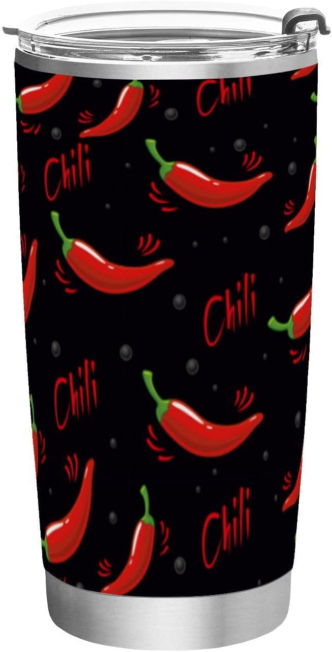 12 Oz Stainless Steel Vacuum Insulated Tumbler Red Hot Chili Peppers ...