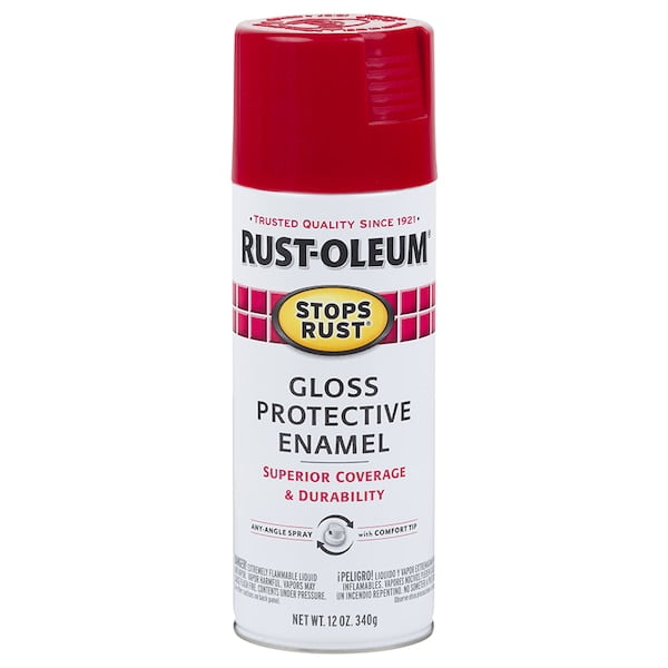12 Oz Sunrise Red Stops Rust Protective Enamel Spray Paint, Gloss ...