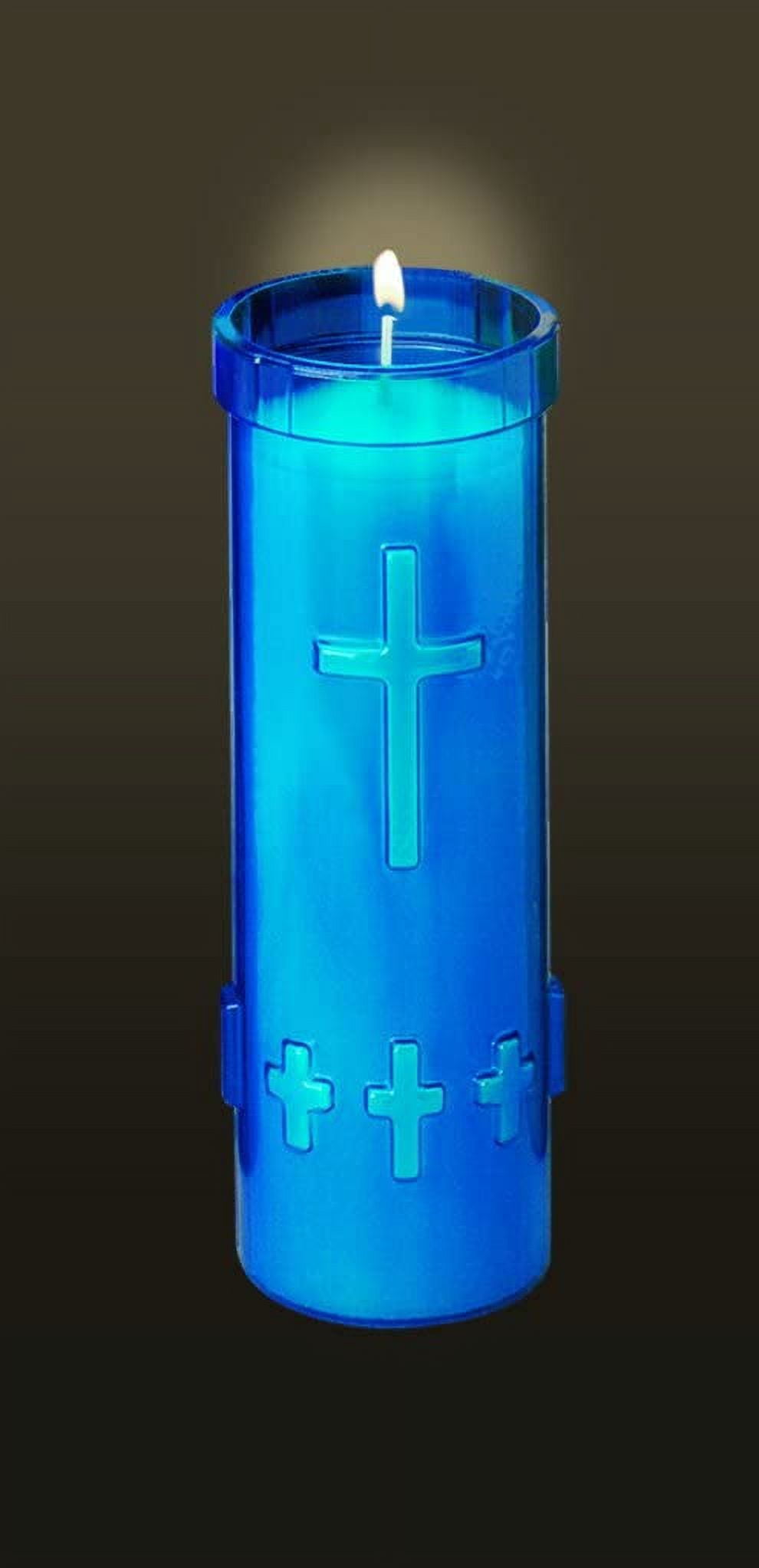 12-P Five Day Free Standing Devotional Candles (Blue) - Walmart.com