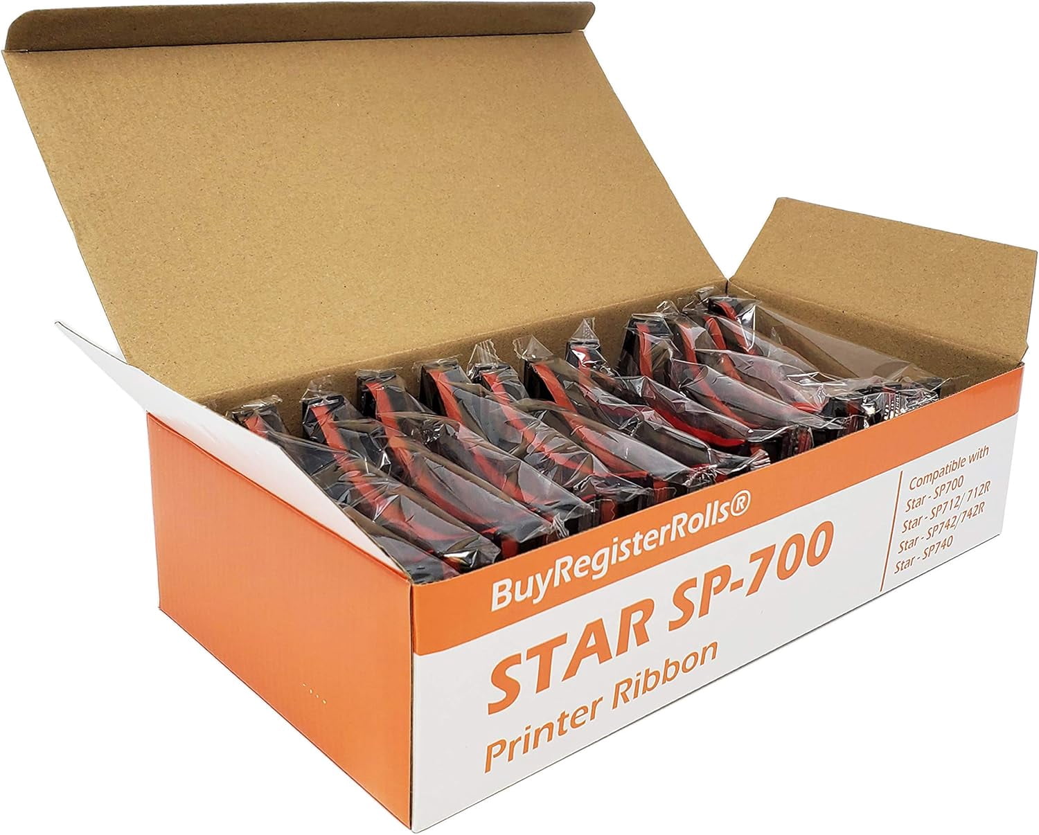 12 PACK SP-700 Ribbon Ink Cartridge Quality BLACK and RED Compatible ...