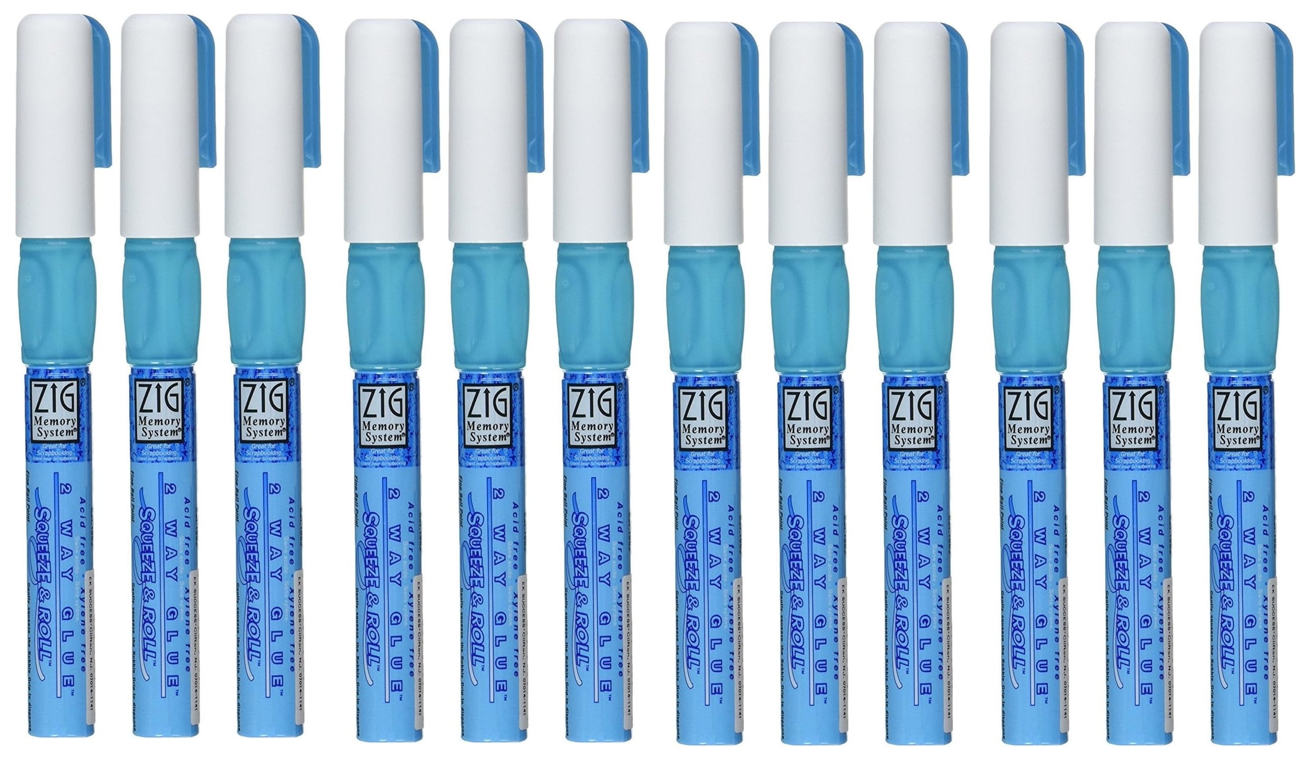 [12-PACK] - Zig 2-Way Squeeze & Roll Glue Pens (msb10m) - Walmart.com