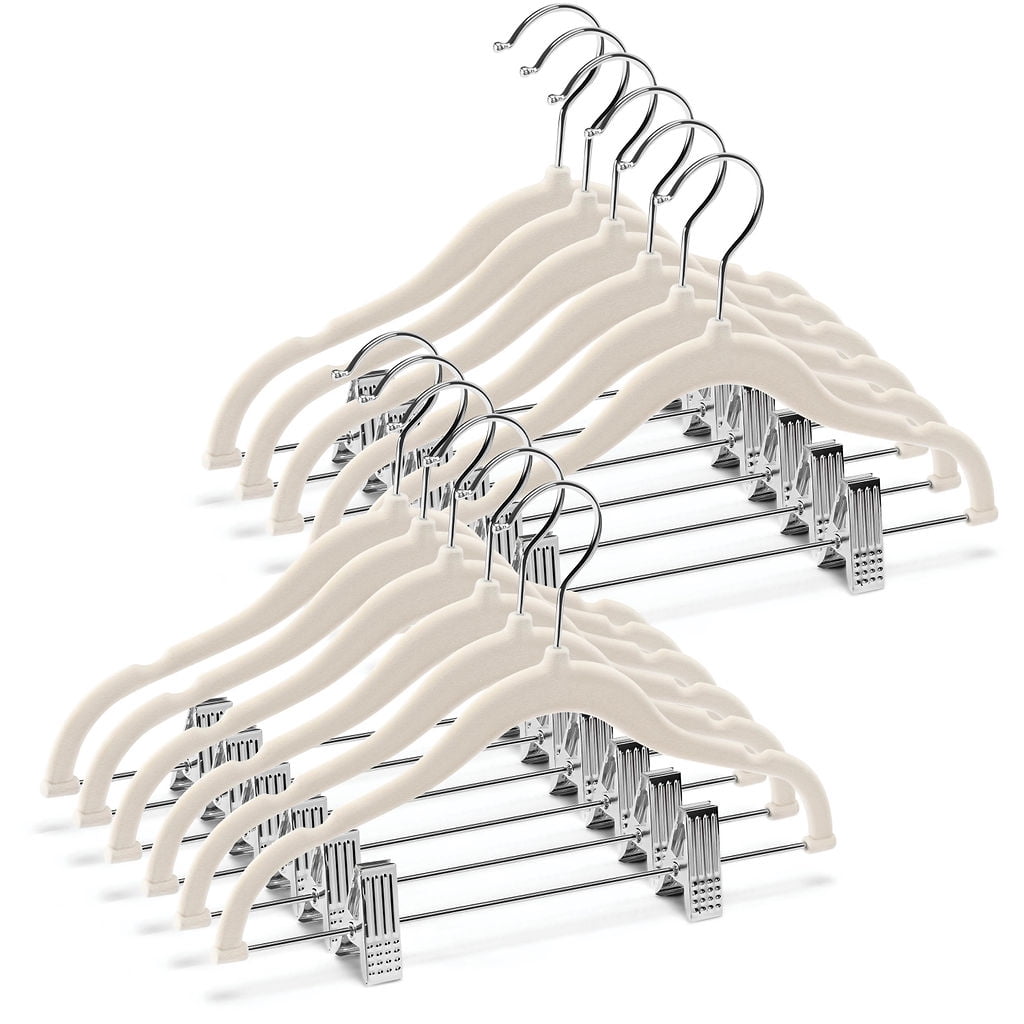 12 PACK Walmart Baby Hangers, Velvet Ultra Thin Non Slip Toddler Infant ...