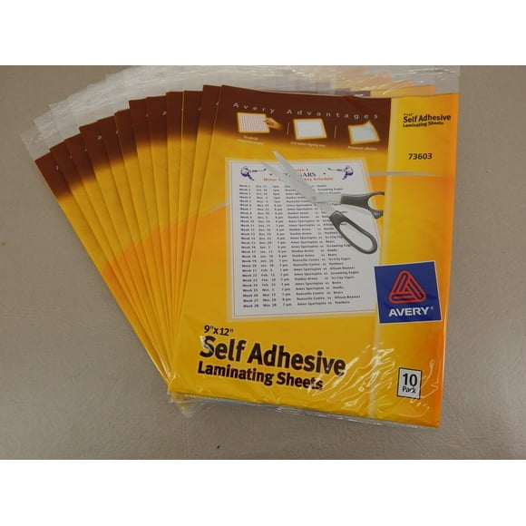 Avery Self Adhesive Laminating Sheets