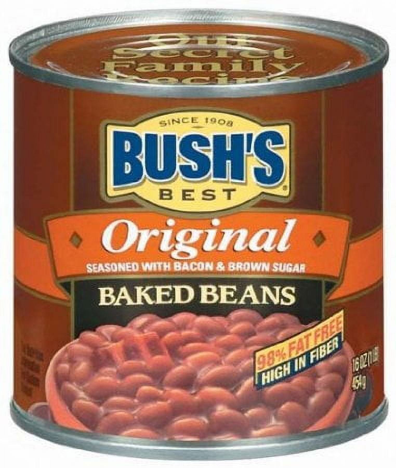 (12 pack) Bush's Original Baked Beans, Canned Beans, 16 oz Can ...