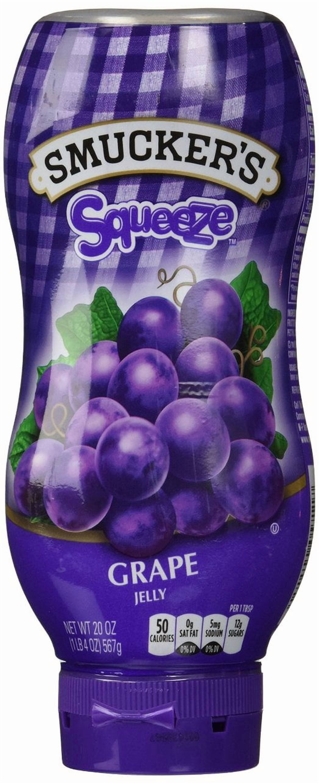 (12 pack) Smucker's Squeeze Grape Jelly, 20 oz - Walmart.com