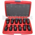 12-PC 3/8" DR. (SAE) SHALLOW UNIVERSAL IMPACT BALL SWIVEL SOCKET SET ...