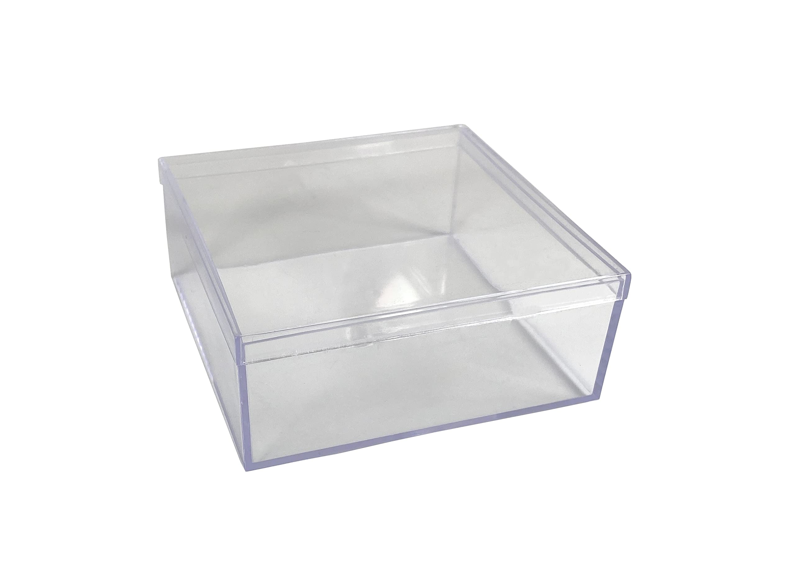 12 PC 4" Small Clear Transparent Container Boxes for Home, Kitchen, and ...