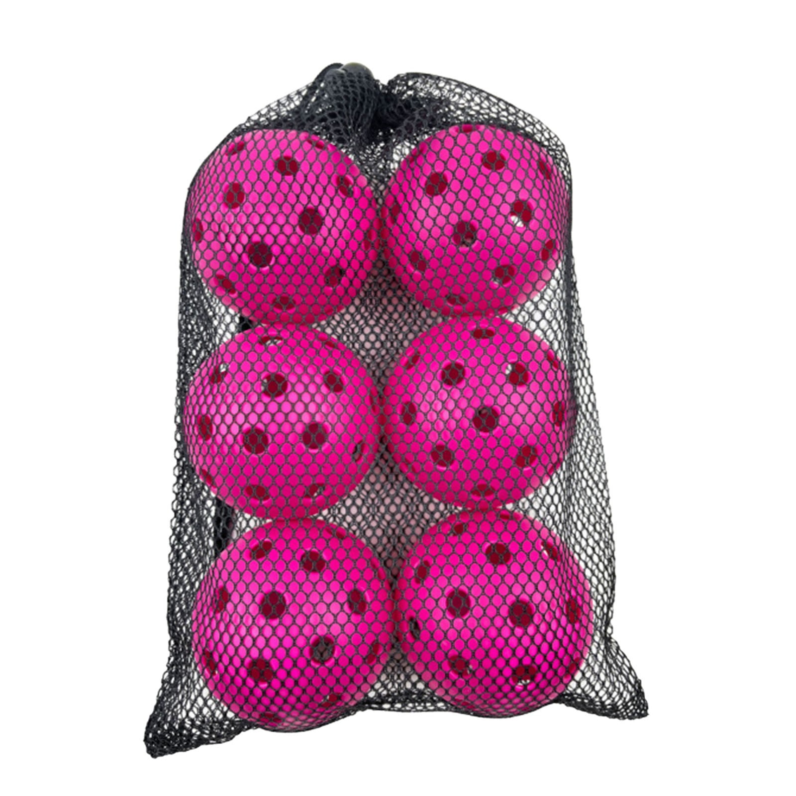 12 PC Pickleball Balls, High Elasticity, 40-Hole Pickleballs with Mesh ...