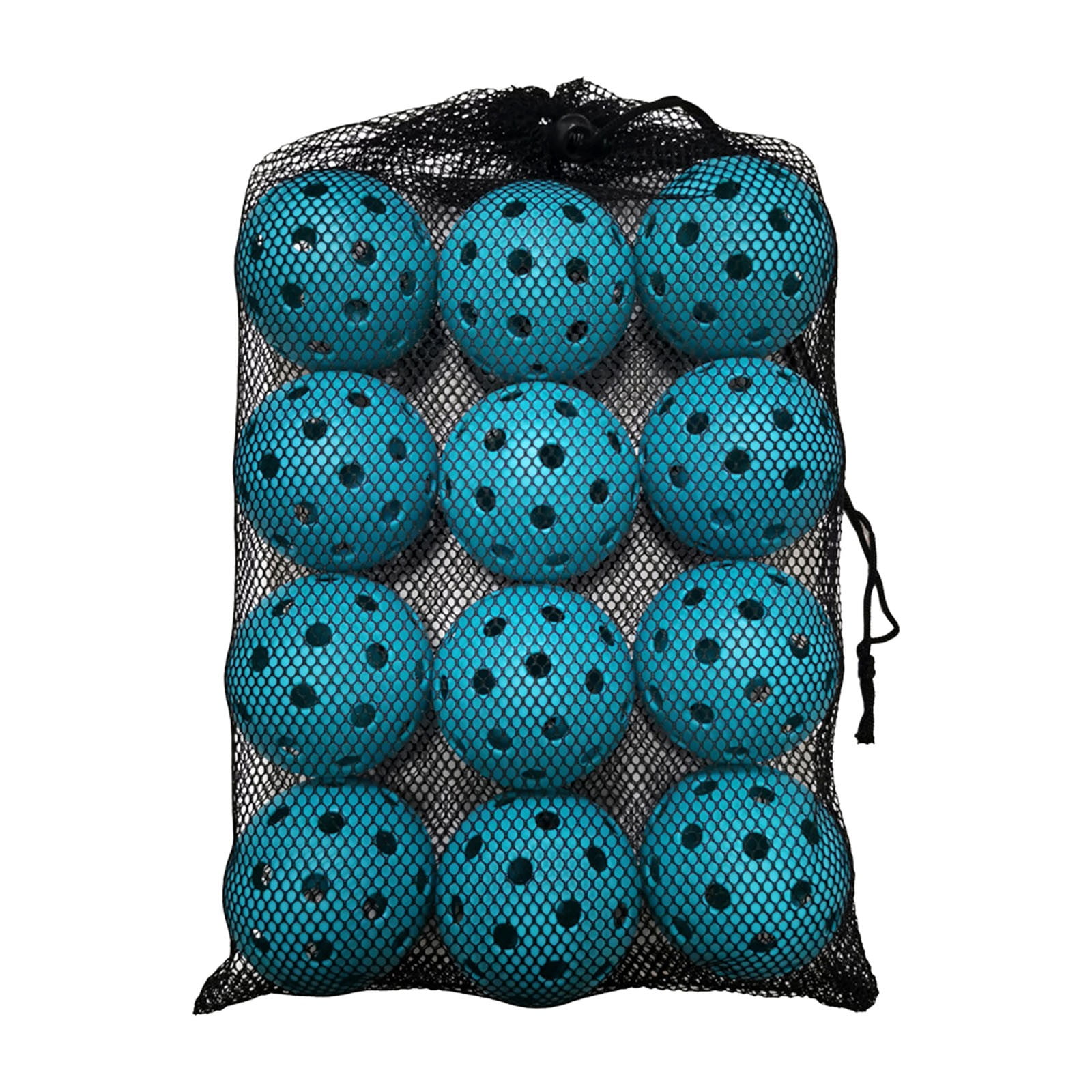 12 PC Pickleball Balls, High Elasticity, 40-Hole Pickleballs with Mesh ...