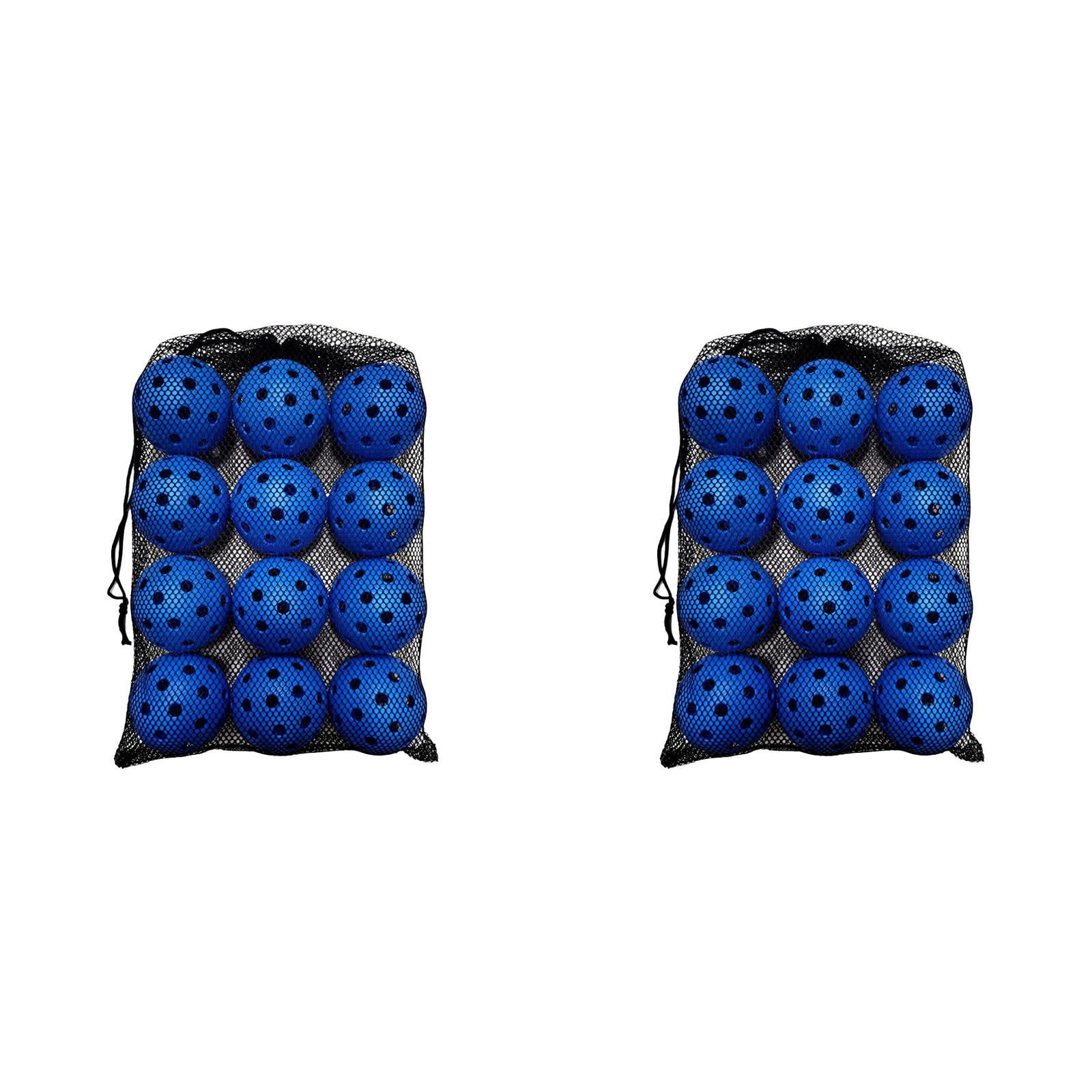 12 PC Pickleball Balls, Premium High Elasticity, 40-Hole Pickleballs ...