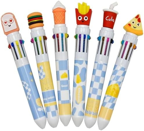 12 PCS 10 in 1 Shuttle Pens Retractable Multicolor Ballpoint Pen 10 ...