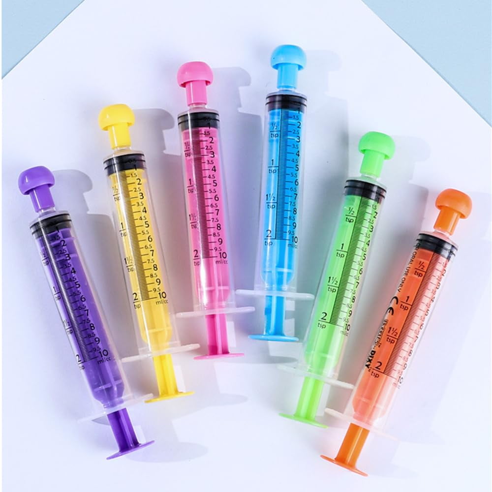 12 PCS 10ml Pet Syringe Feeder Professional Plastic Syringe and Cover ...